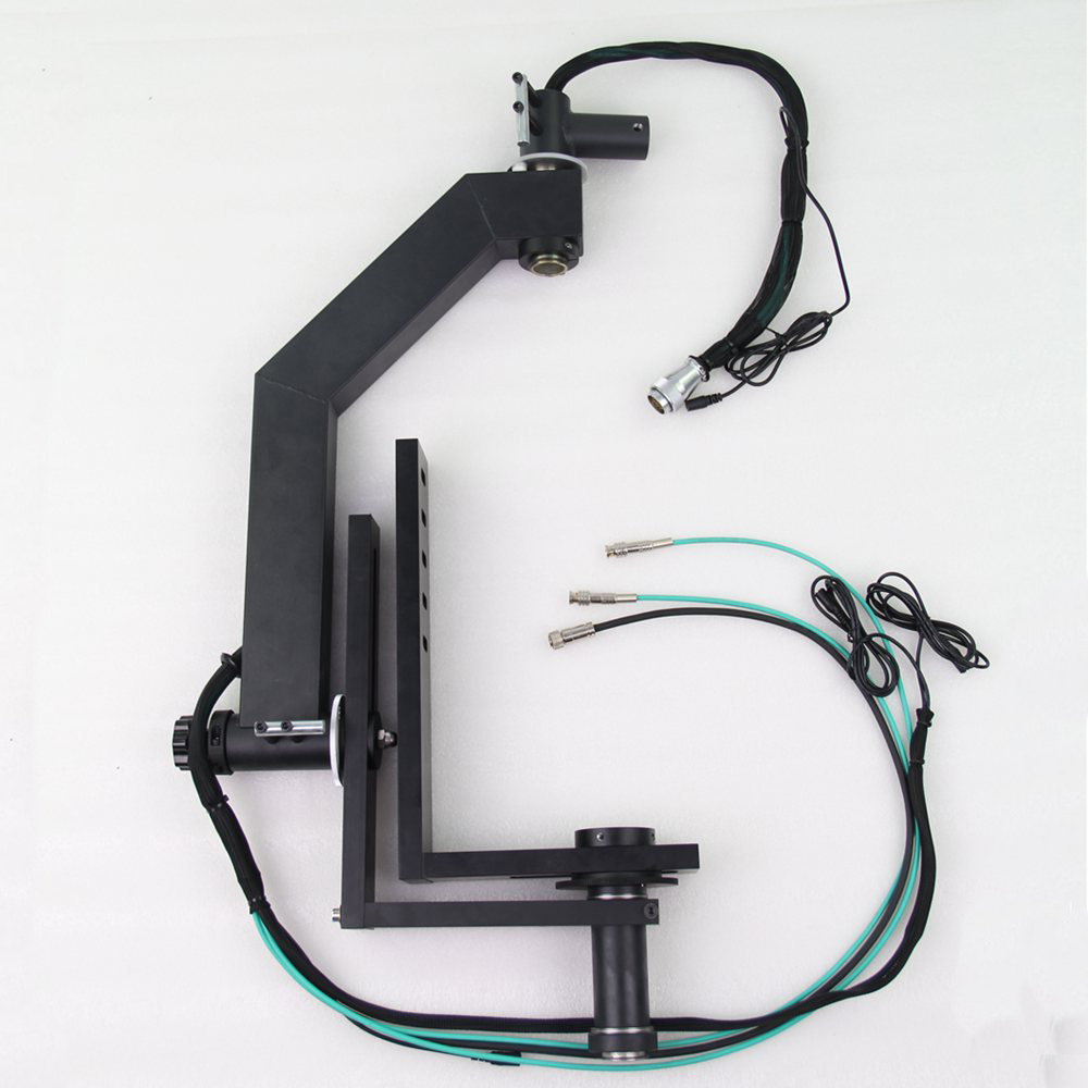 Professional 12m 3 axis head 154mm triangle jib body camera crane jib ...